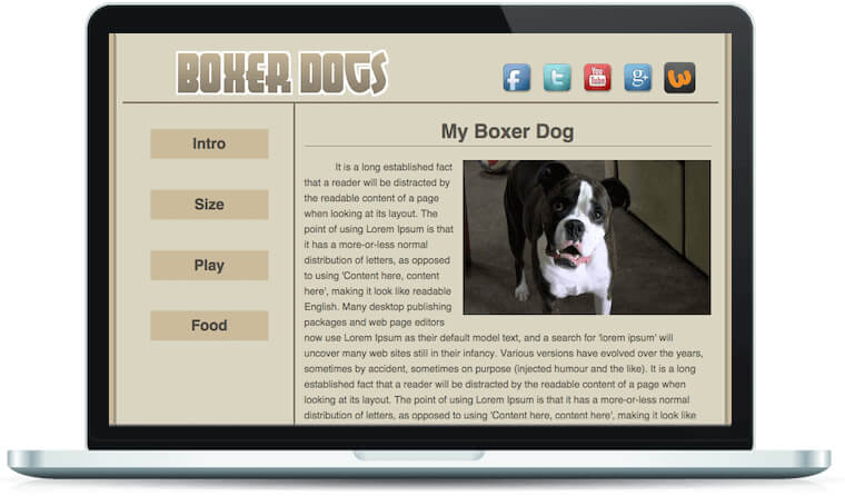 Introduction to HTML and CSS With A Two Column Website - W3Newbie