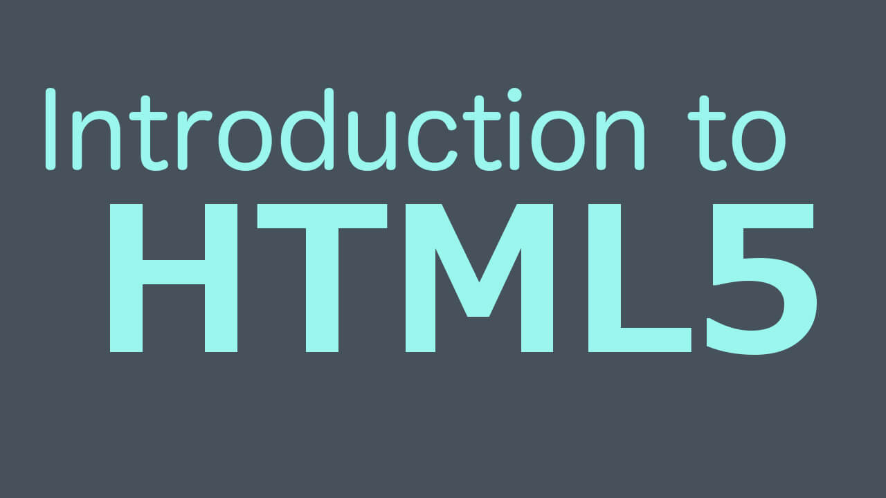 Introduction To Html5 Html Programming Tutorial W3newbie